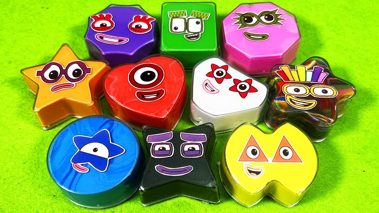 NUMBERBLOCKS – Making Rainbow CLAY With Box Colorful! Satisfying Clay ...