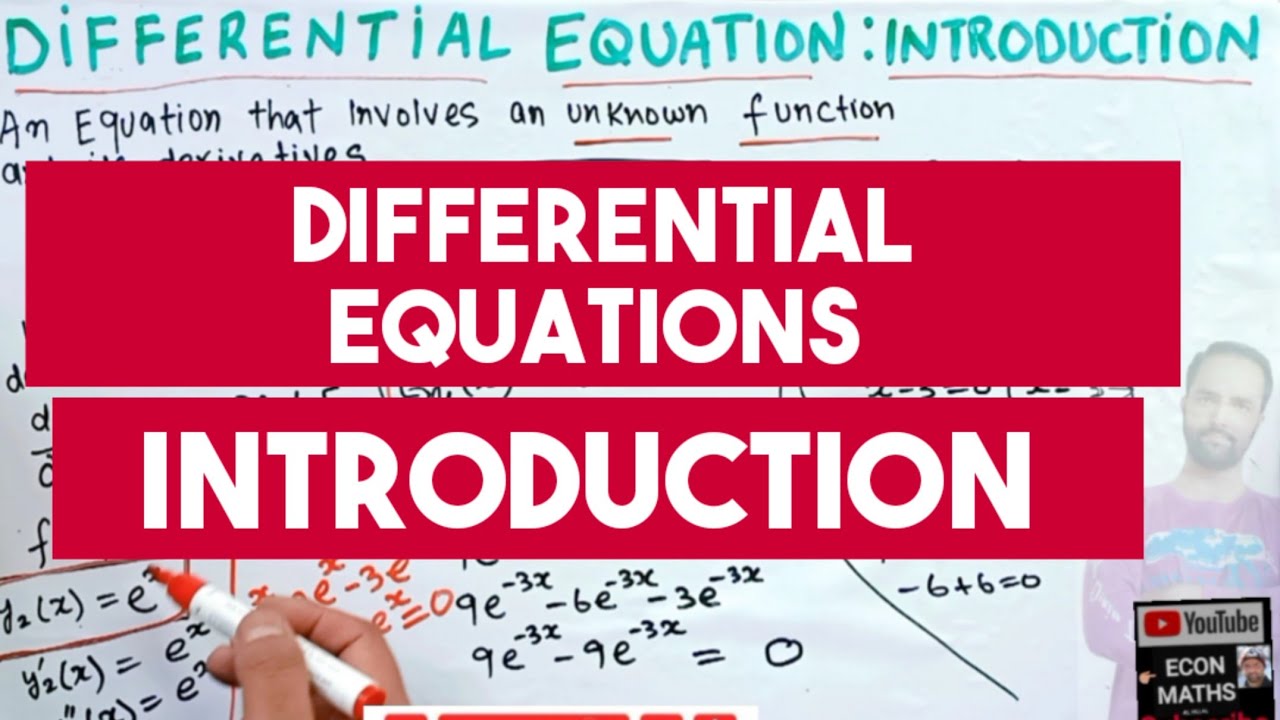 Differential Equations Introduction Differential Equations In Economics YouTube differential-equations-introduction-differential-equations-in-economics-youtube