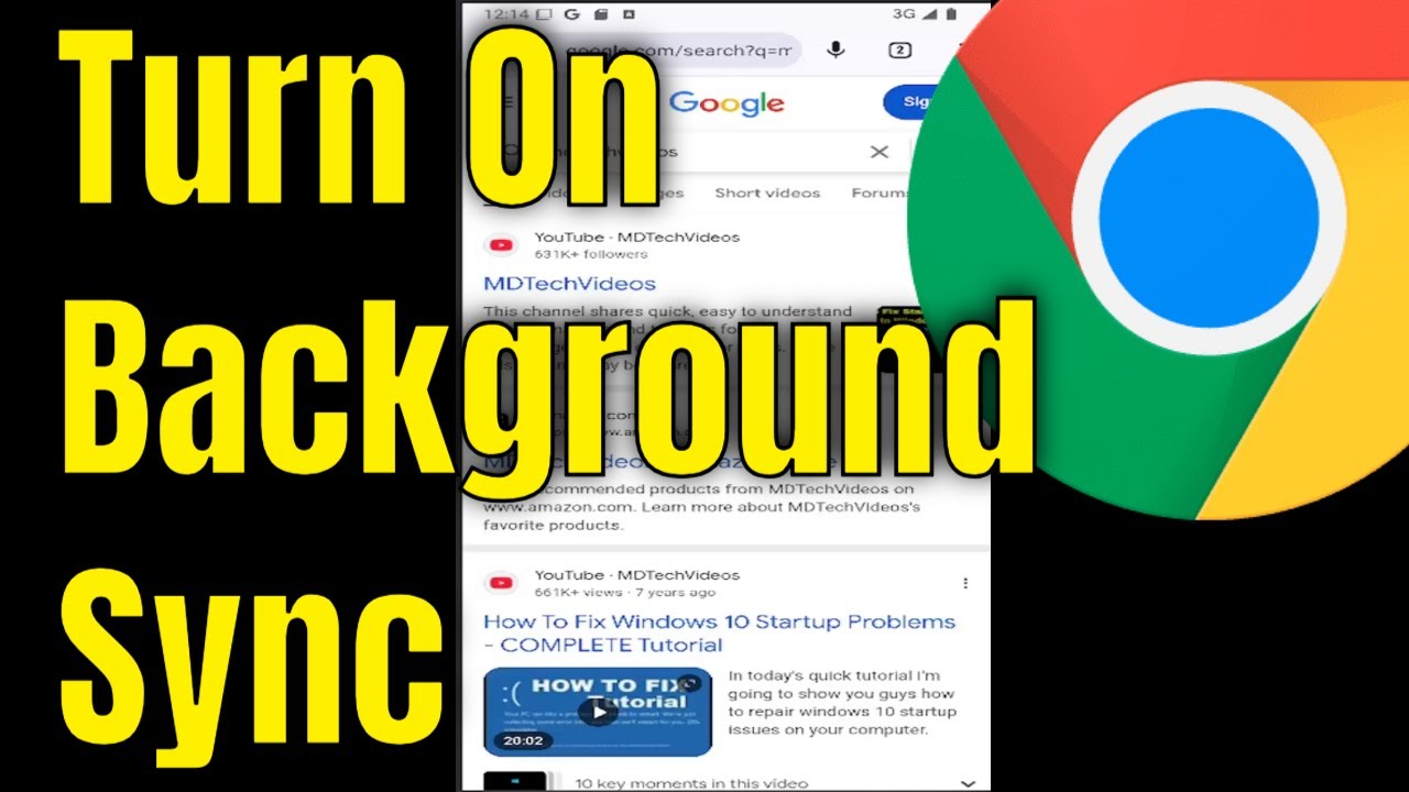 How to Turn On Background Sync on Google Chrome App [Guide] - YouTube
