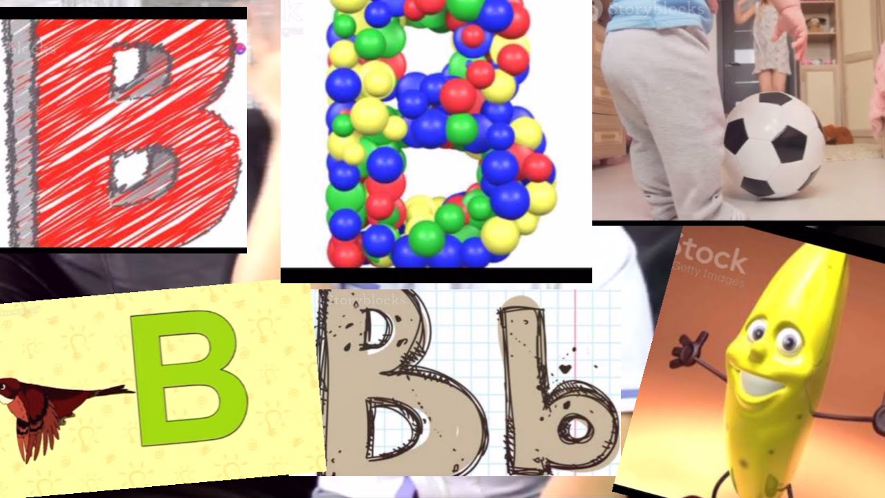 Learn Phonics:Learn letter B with fun - YouTube