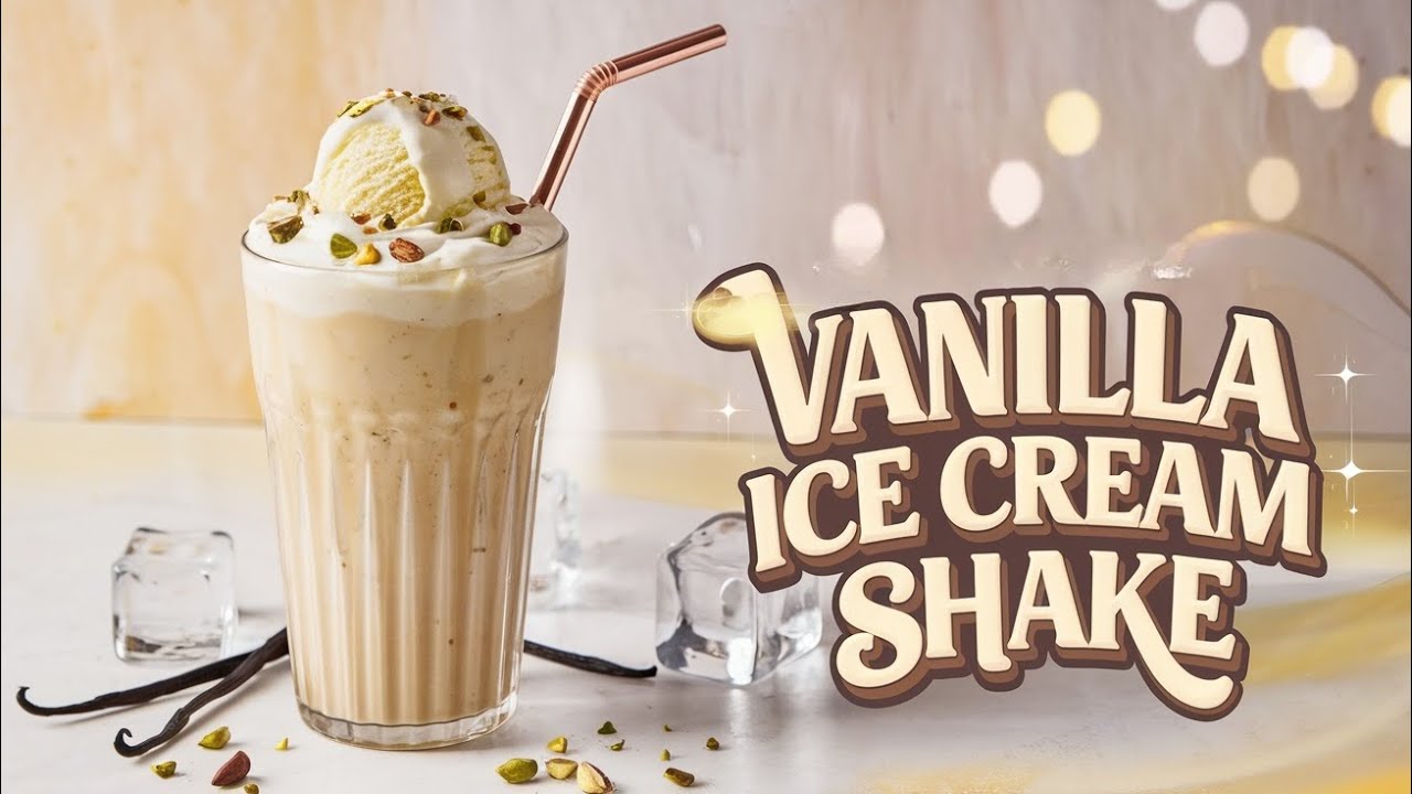 How To Make Vanilla Ice Cream Shake | Creamy & Delicious Vanilla Shake ...