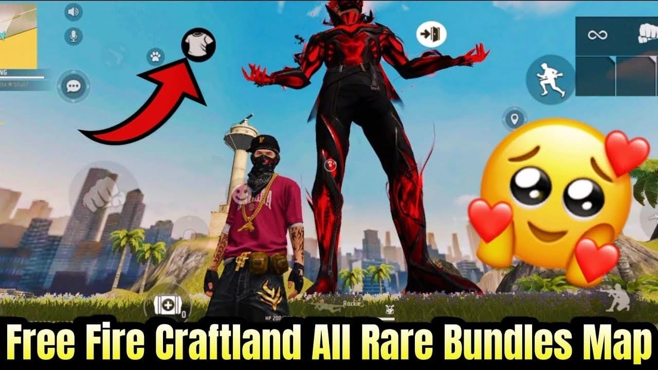 Craftland All Rare Bundles Map Code | FF New Craftland Map | FF Bundle ...