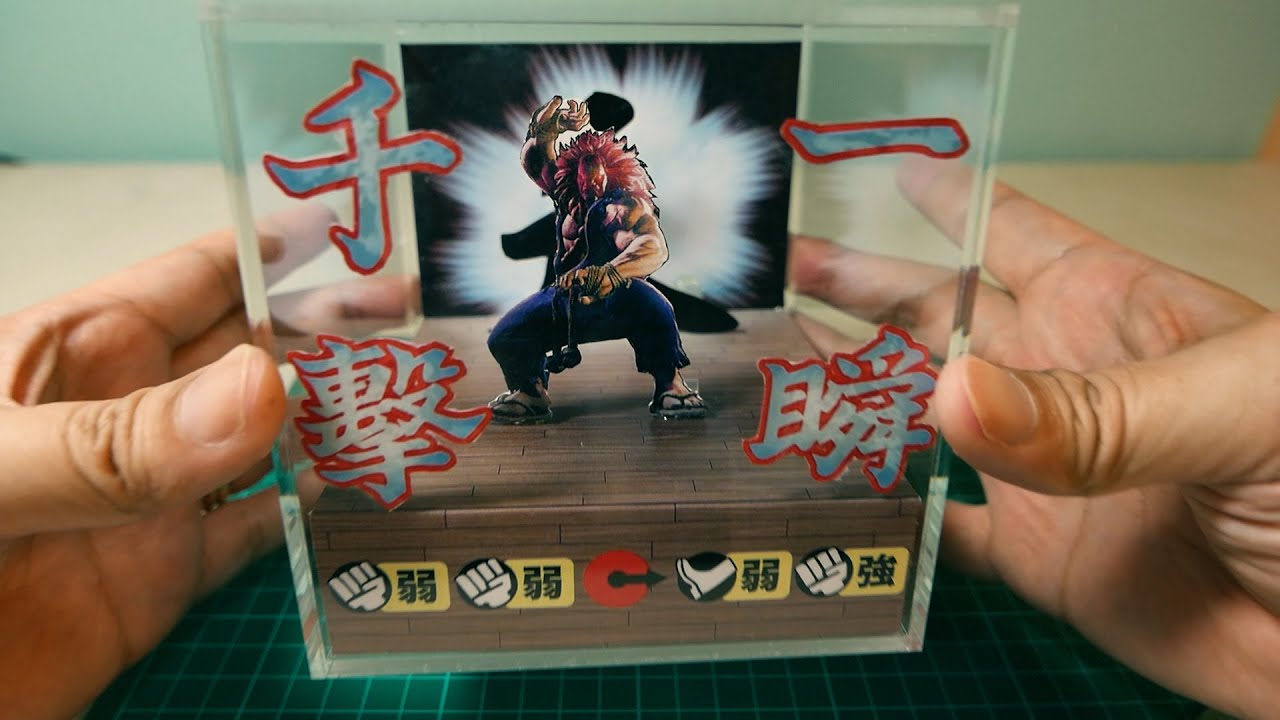 Akuma's Shun Goku Satsu - DIY Cubes Papercrafts - YouTube
