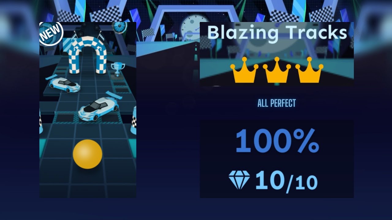 Rolling Sky - Blazing Tracks (All Perfect) - YouTube