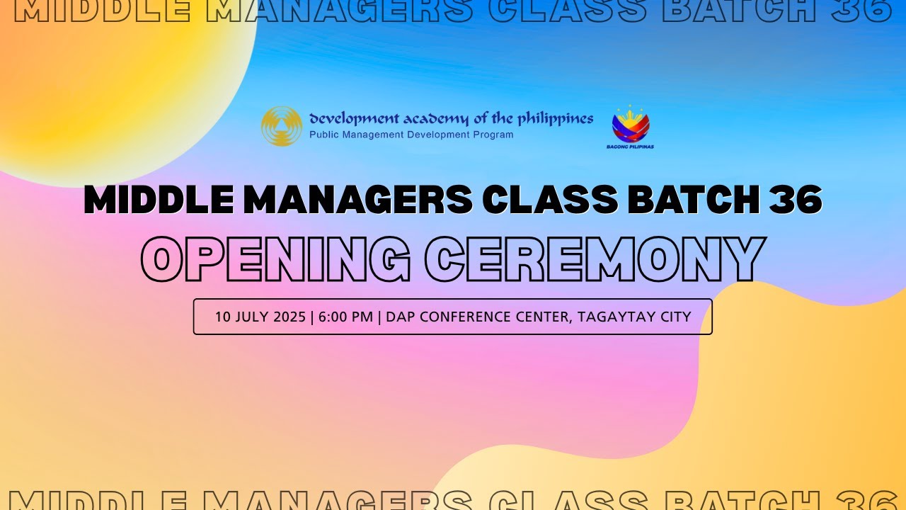 MMC Batch 36 Opening Ceremony - YouTube