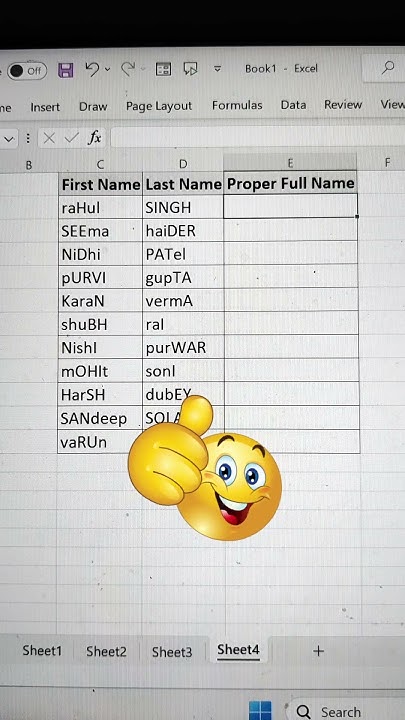 Concat Proper Function In Excel 🔥 Excel Tips 💯 Shorts Excelfunctions Learning How