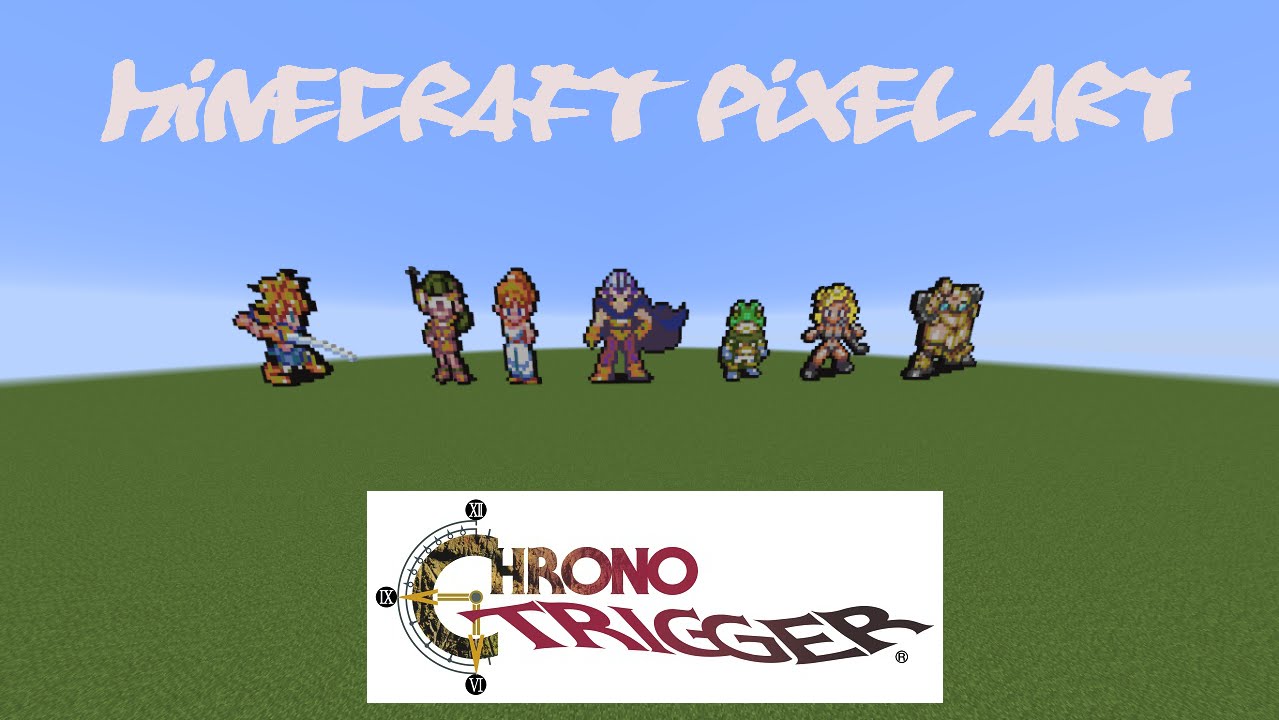 Minecraft Pixel Art - Chrono Trigger - YouTube