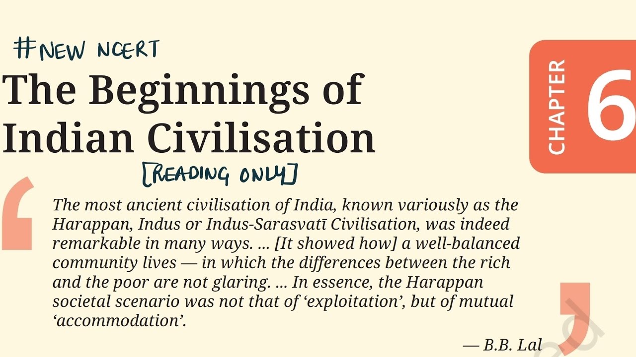 Ch-6 The Beginnings of Indian Civilisation|Class-6|NEW NCERT| #class6 ...