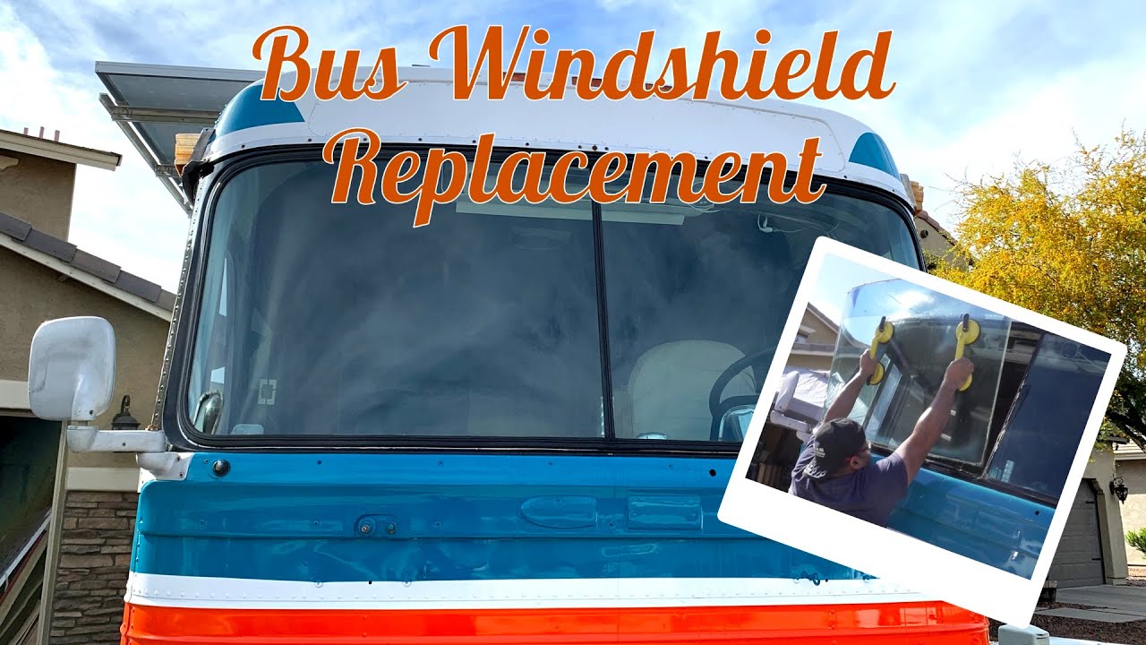Replacing the Windshield and Locking Strip Gasket on a Vintage Bus ...