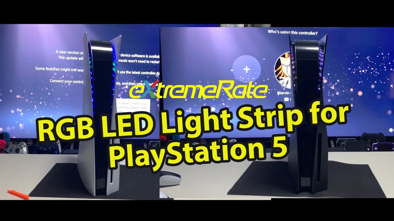 PlayStation 5 | RGB Led Light Strip from eXtremeRate - YouTube