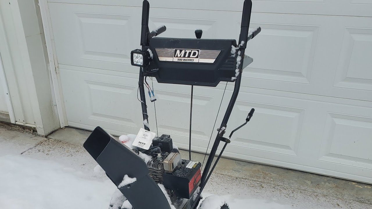 Upgrade lighting for snowblower for cheap! - YouTube