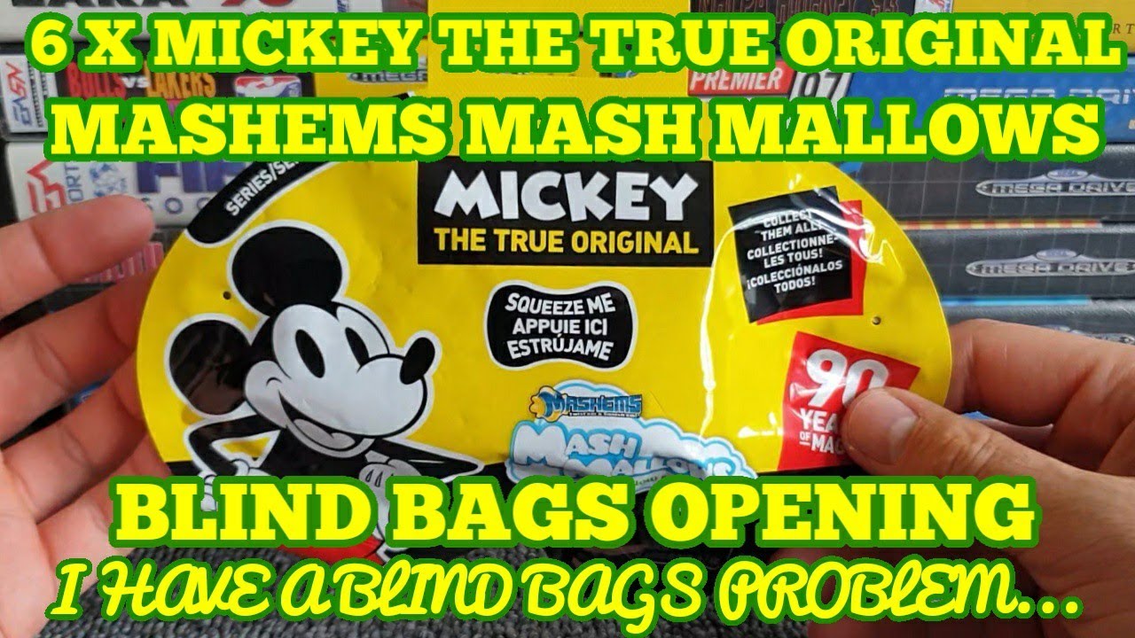 Opening 6 Mickey Mouse "Micky the true original" Mash ems blind bags ...