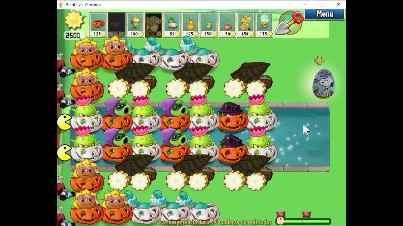 PVZ Mod Crossover vs Cartoons V4 Supervivencia piscina dia dificil ...