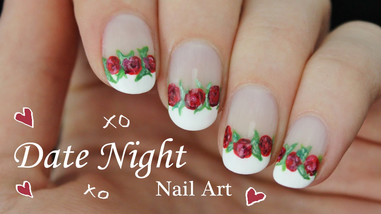 DATE NIGHT | Valentine's Day Nail Art - YouTube