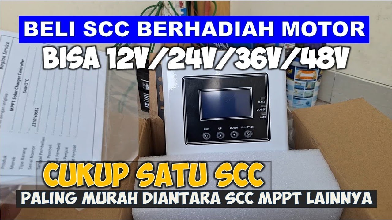 Solar Charge Controller MPPT 60A Scc terbaik PLTS rumah tangga - YouTube