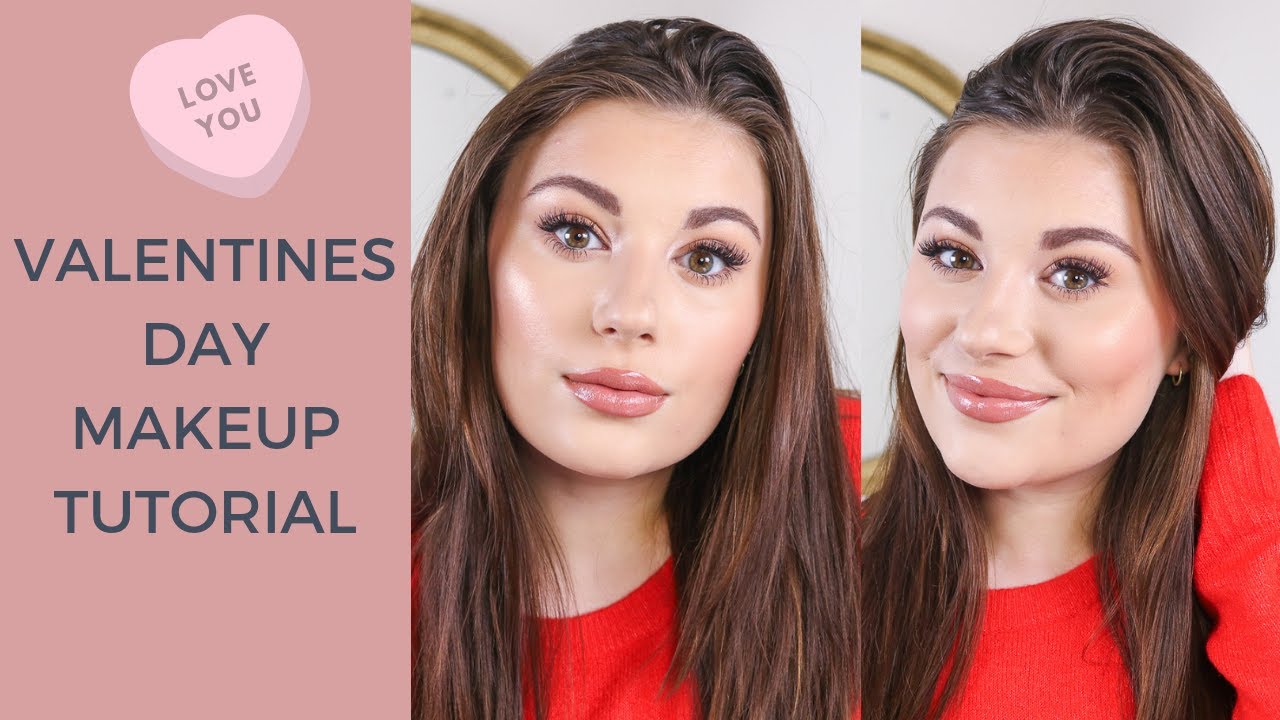 WEARABLE AFFORDABLE VALENTINES DAY MAKEUP TUTORIAL - YouTube