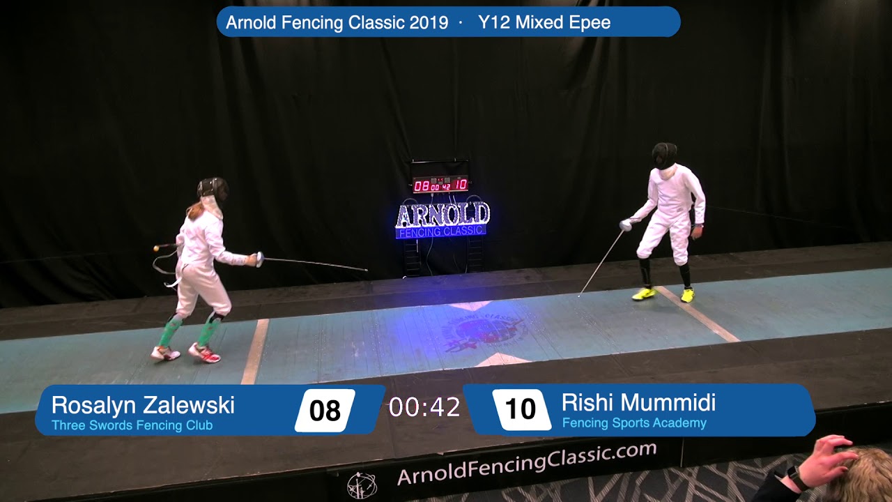 Y12 Mixed Epee Final 2019 Arnold Fencing Classic - YouTube