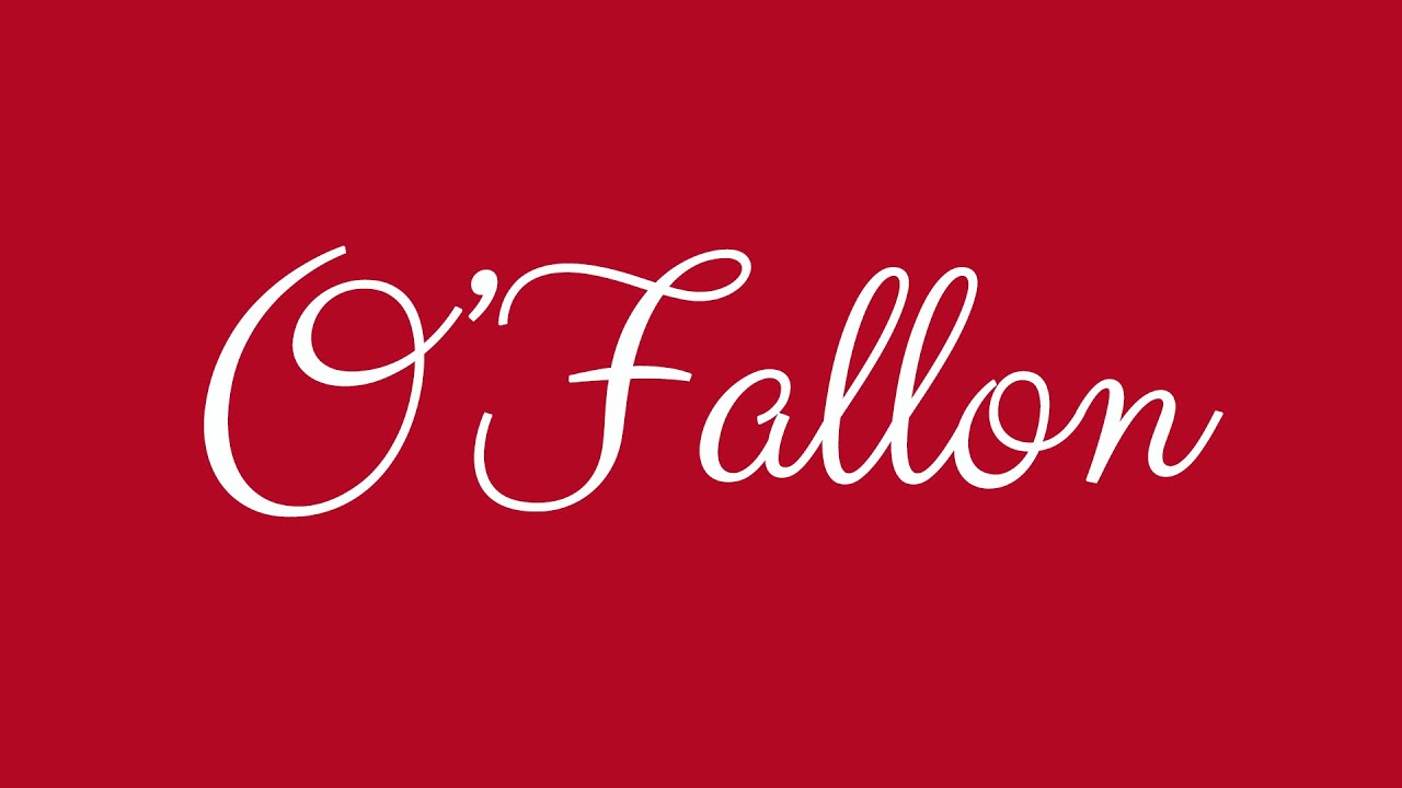 Learn how to Sign the Name O'Fallon Stylishly in Cursive Writing - YouTube
