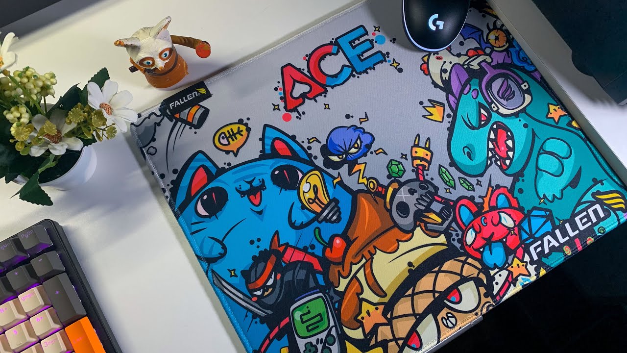 MOUSEPAD FALLEN ACE SPEED ++ • REVIEW - o MELHOR mousepad CUSTO ...