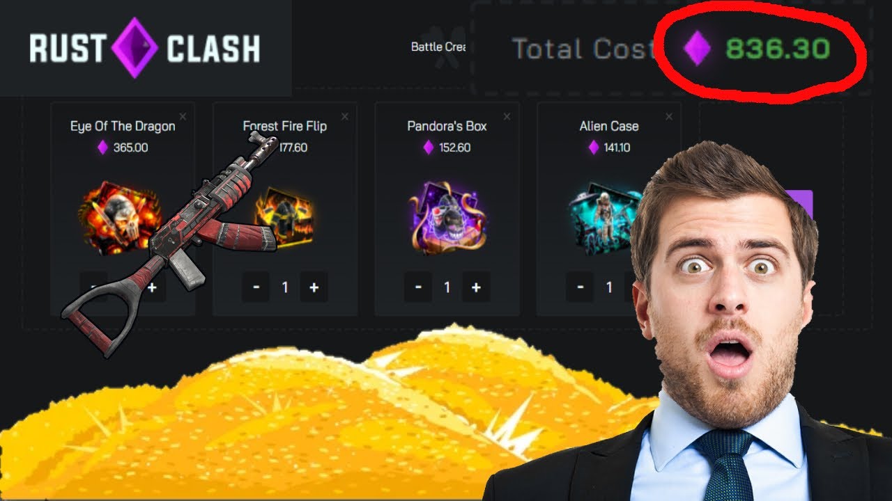 GAMBLING BIG MONEY ON RUST CLASH (HOLY SMOKES) - YouTube