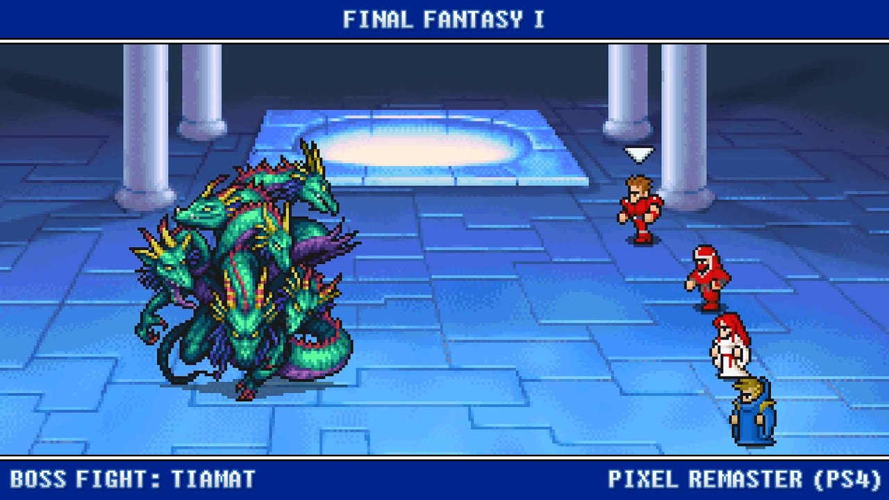 FINAL FANTASY Pixel Remaster Boss Battle Tiamat (PS4) - YouTube