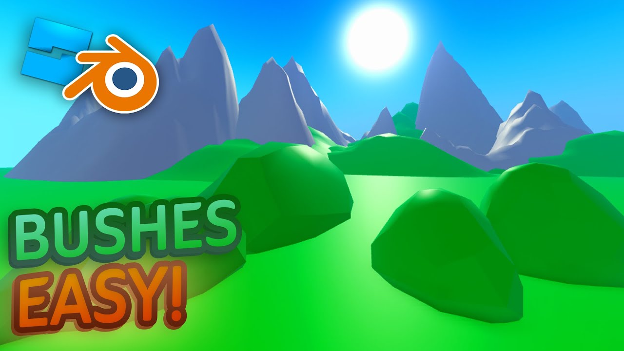 Make AMAZING Low Poly Bushes Roblox + Blender 2.9 - YouTube