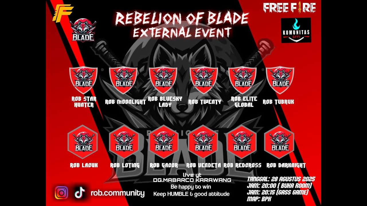 🟢 REBELION OF BLADE EXTRENAL EVENT | Caster Pe'es | FREE FIRE MAX - YouTube