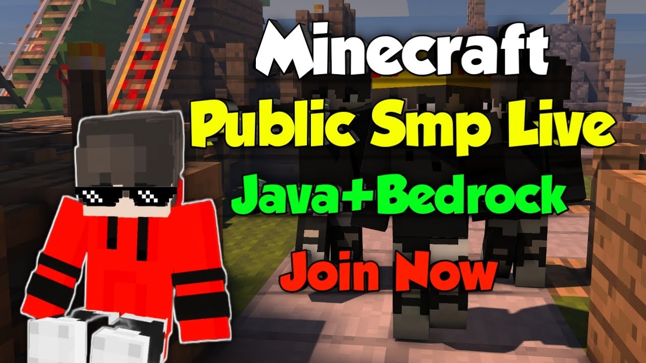 Minecraft Public Smp Live | Java+Bedrock | Anyone Can Join - YouTube