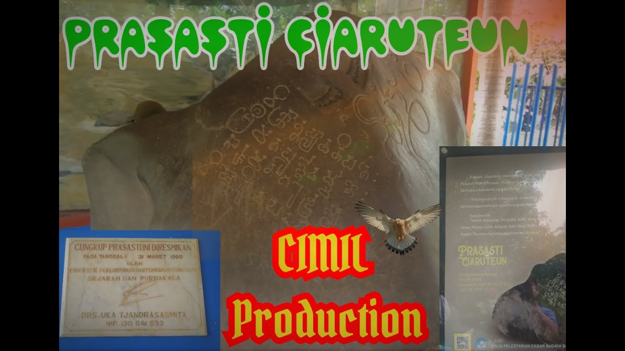 Prasasti Ciaruteun Bukti Sejarah Kerajaan Tarumanagara - YouTube