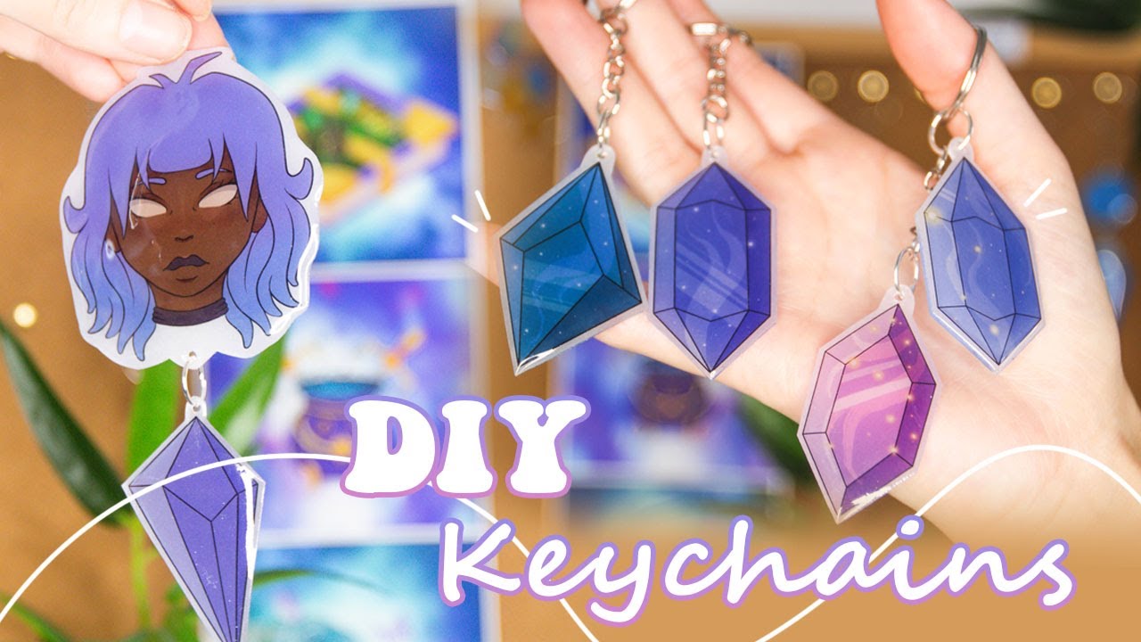 DIY Keychains - shrink plastic - YouTube