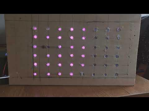 Beat detection fastled matrix - YouTube