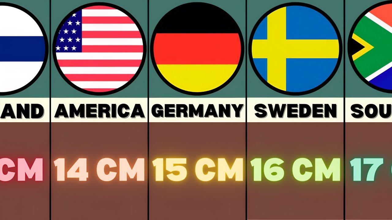 Penis Sizes Around the World 2024 | Comparison - YouTube