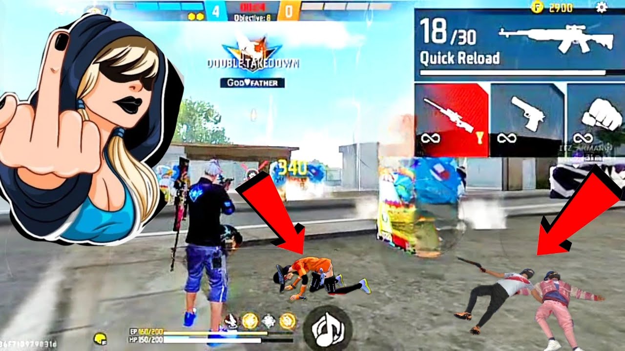 Show Me Middle Finger 🤞🤘| Op Gameplay Play Garina Free Fire|#freefire # ...