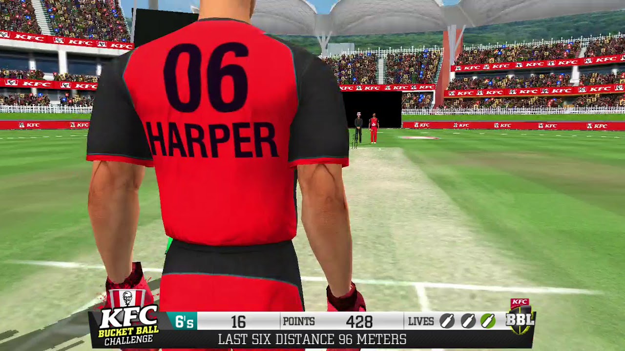 28 consecutive sixes in bbl | KFC bucket challenge | High graphics ...