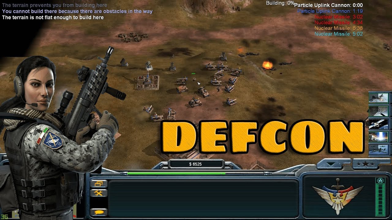 Generals Zero Hour - Defcon 3 vs 3 - Skirmish - YouTube