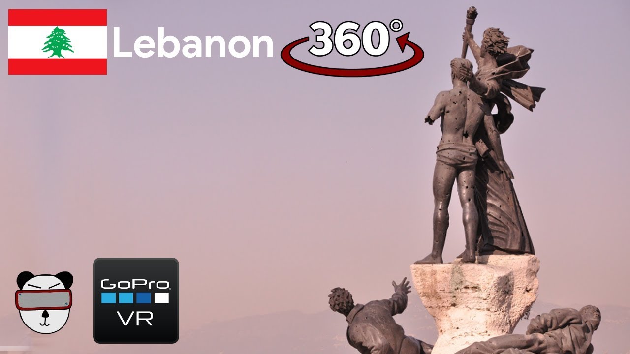 🌍 360° Downtown Martyrs' Square | Beirut, Lebanon 🇱🇧【GoPro VR Travel ...