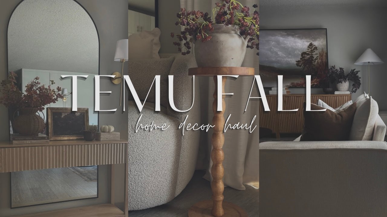 TEMU FALL HOME DECOR HAUL | fall decorate with me 2025 - YouTube