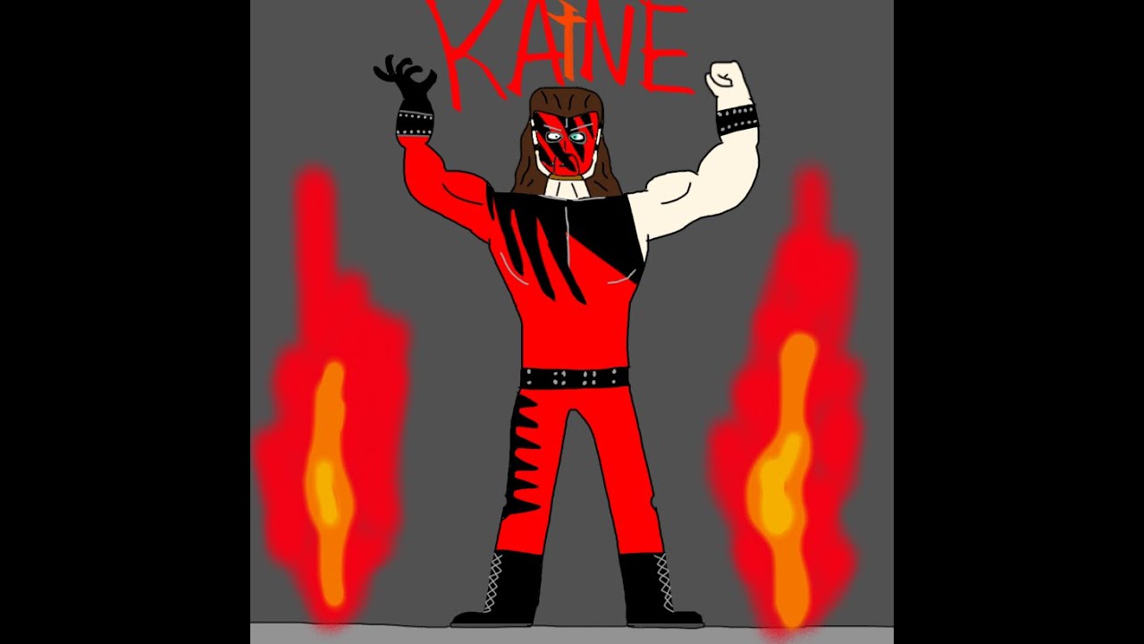 KANE timelapse art WWE - YouTube