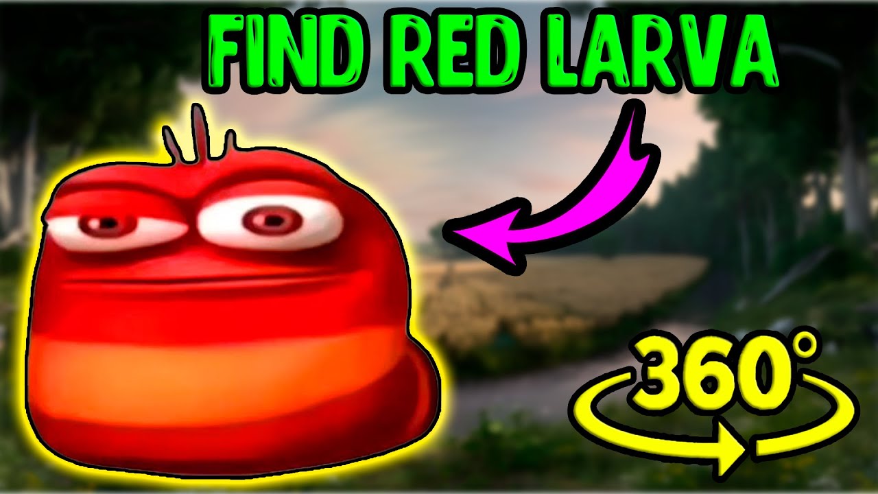 Red Larva Dancing meme 360 vr - YouTube