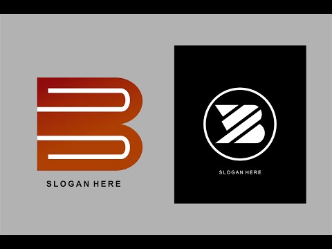 Logo Design Alphabet B in CorelDraw Urdu/Hindi