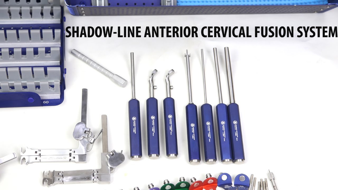 SHADOW-LINE ANTERIOR CERVICAL FUSION SYSTEM NEURO SPINE Tools - YouTube