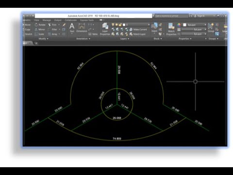 AutoCAD Lisp Find Intersection Segments Lengths - YouTube