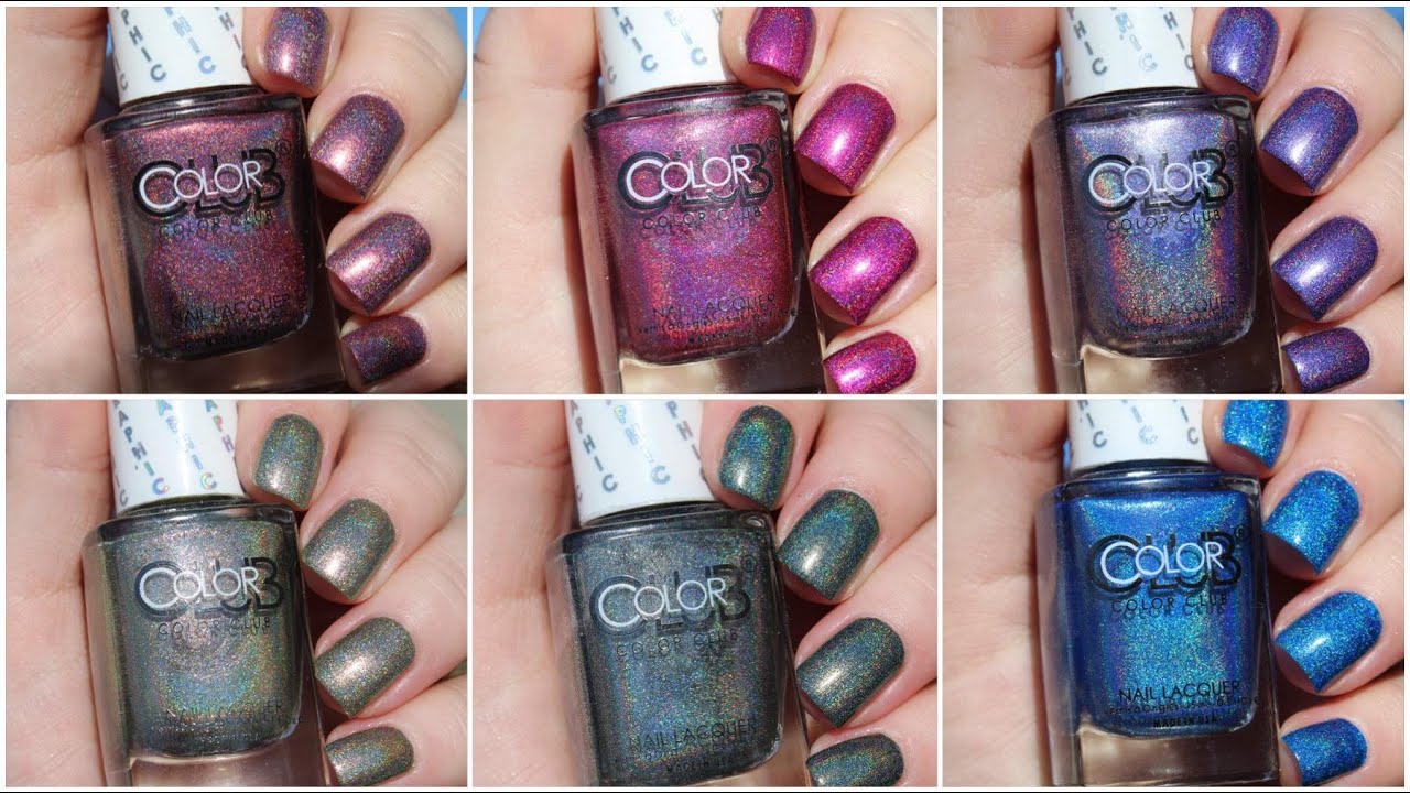 Color Club Halo Jewels Collection | Live Swatch - YouTube