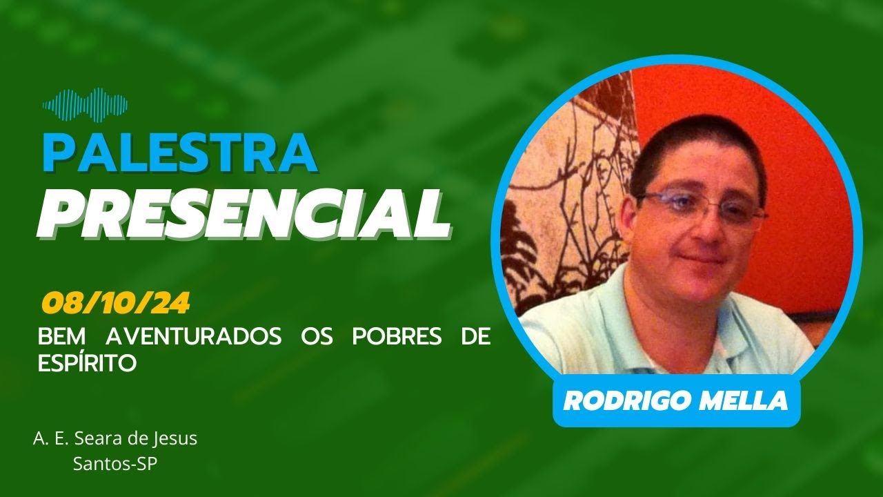 Palestra de Rodrigo Mella sobre o tema " Bem aventurados os pobres de ...