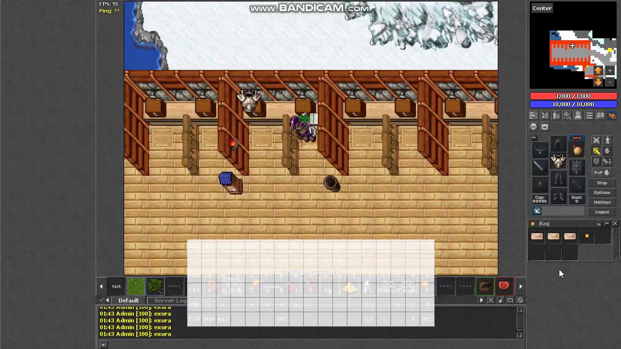 Tibia CAM System + Keyboard&Mouse tracking for otclient [OTCv8] - YouTube