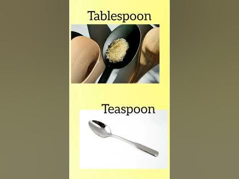 Tablespoon Teaspoon Differences - YouTube