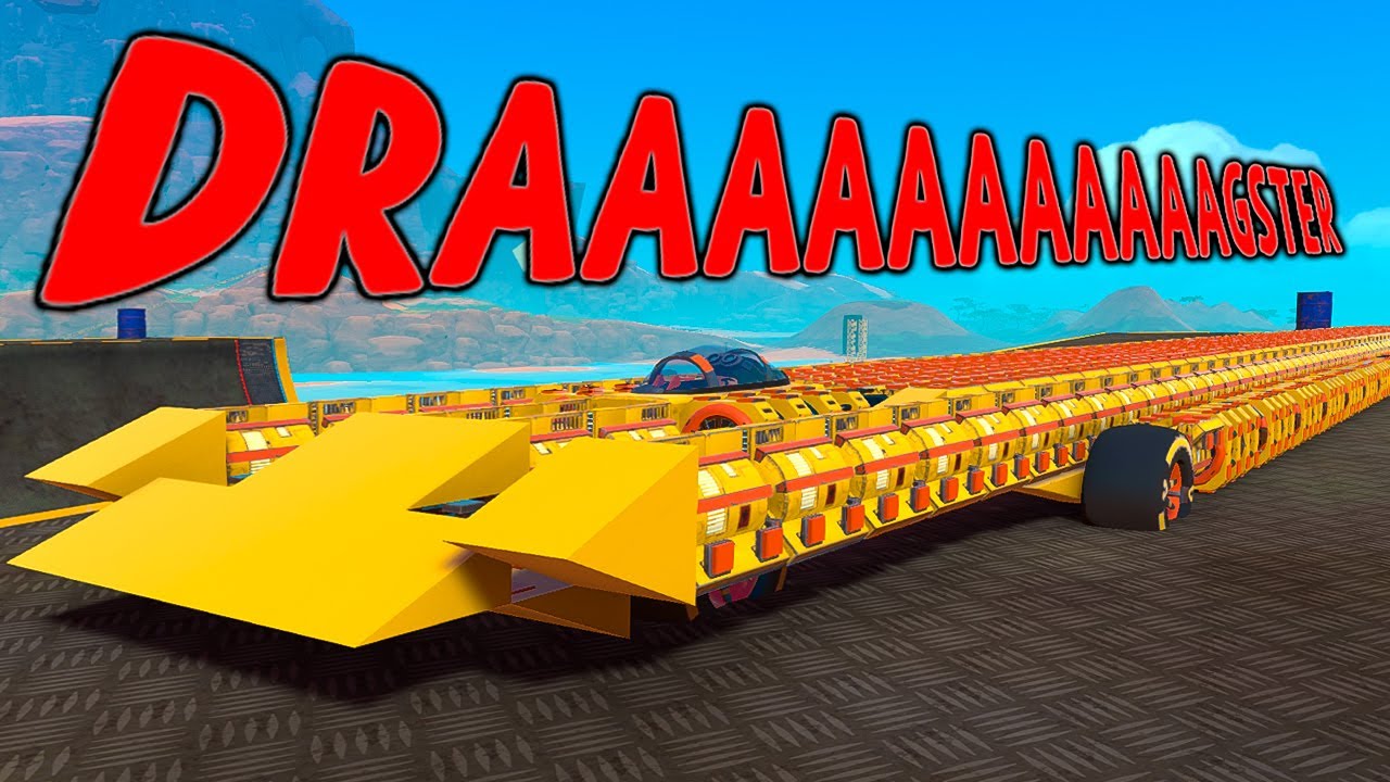 I Made A 1/4 MILE LONG DRAGSTER To Set Speed Records In Trailmakers ...