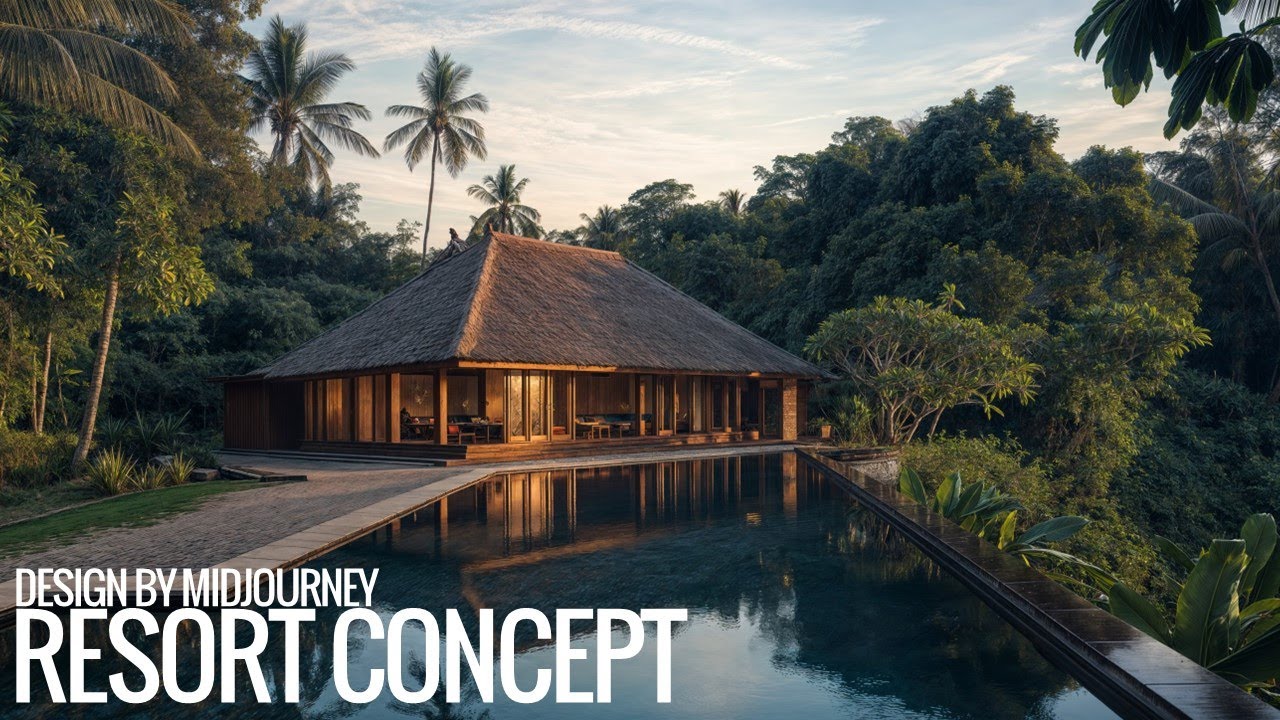 From Simple Image to Full Resort Concept | Design with MidJourney - YouTube