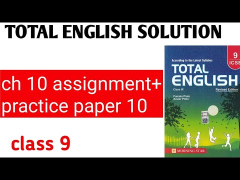class 9 total english solutions || ICSE || Morning star practice ...