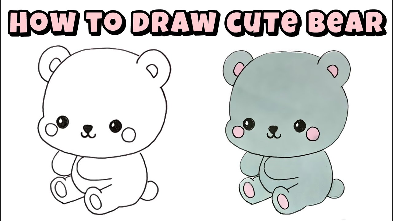 How to Draw Cute Bear: Fun and Colorful Art Session for Everyone - YouTube